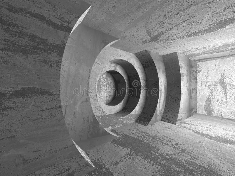 Abstract Geometric Concrete Architecture Background Stock Illustration ...