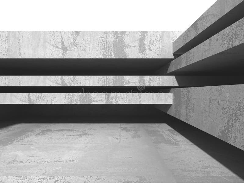 Abstract Geometric Concrete Architecture Construction Stock ...