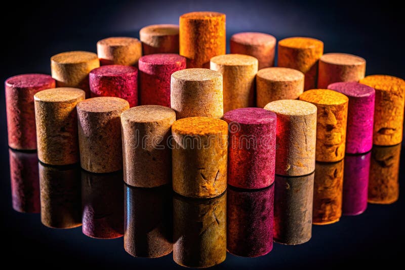 Abstract Geometric Cork Blocks Nighttime Architectural Design ...