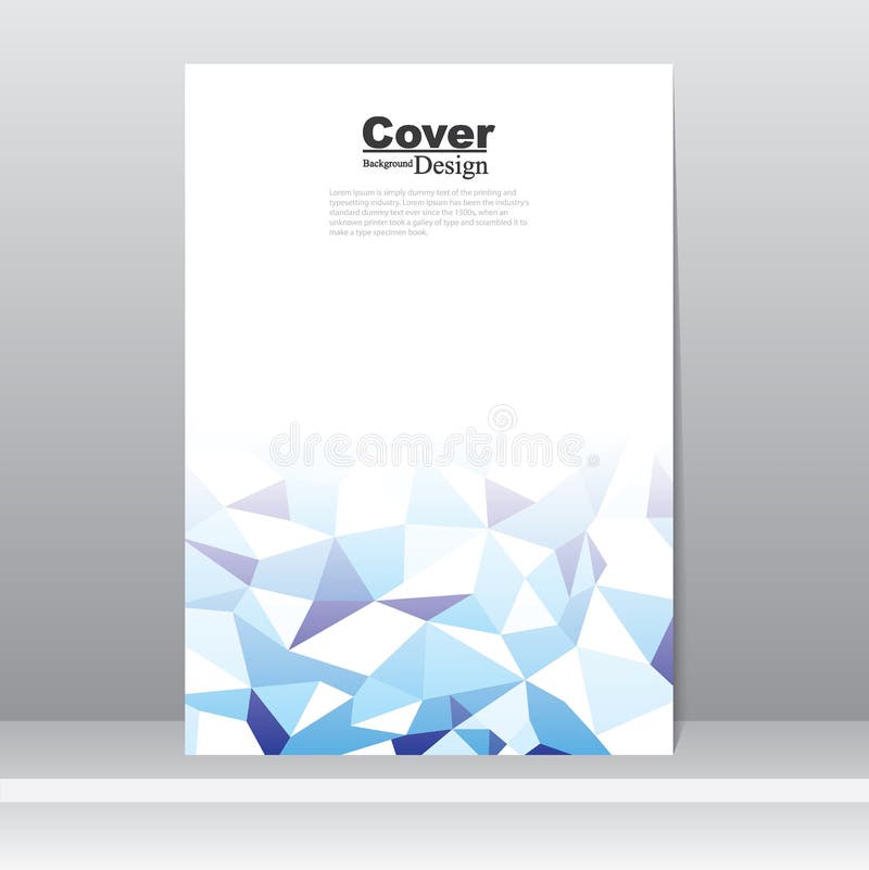 Polygon Geometric Cover Design Template Copy Stock Vector ...