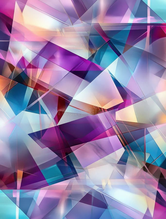 Abstract Geometric Crystal Design Stock Illustration - Illustration of ...