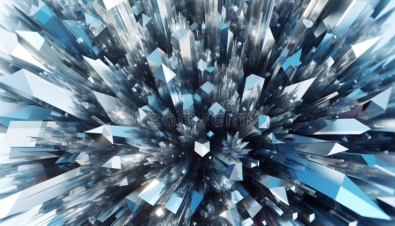 Abstract Geometric Crystal Structure Background Stock Illustration ...