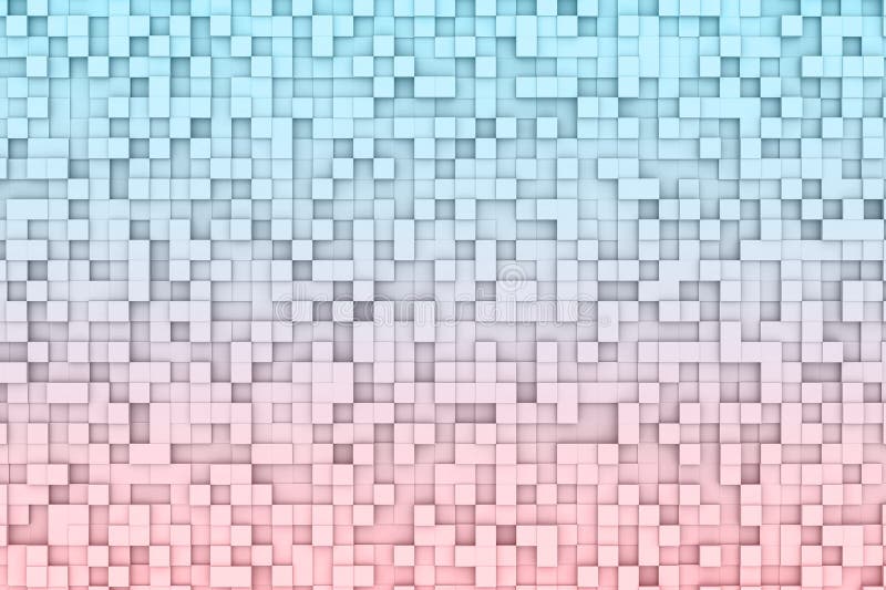 Abstract 3d Geometric Cube Background Design Pattern in Red and Blue ...