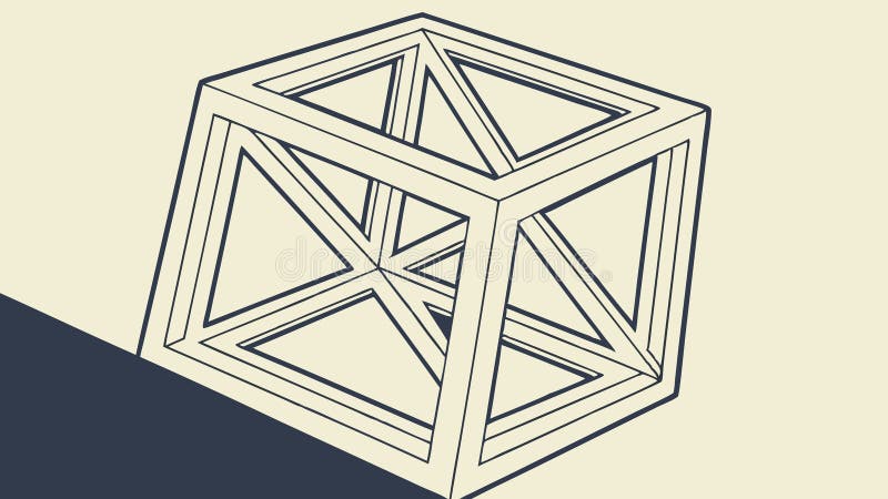 Abstract Geometric Cube Structure Vector Illustration, Vector Design Generative AI Stock Vector ...