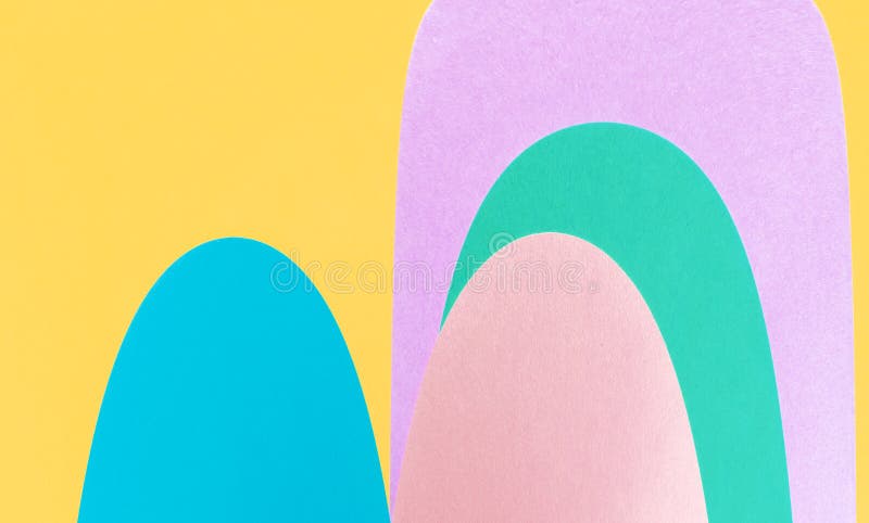 Abstract Geometric Curved Shapes Background Stock Illustration ...