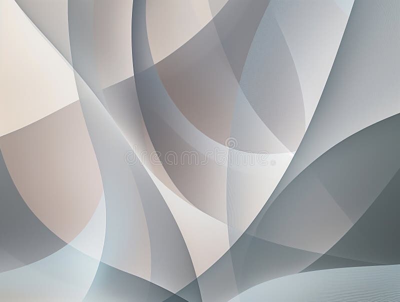 Abstract Geometric Curves in Soft Neutral Tones Stock Image - Image of ...