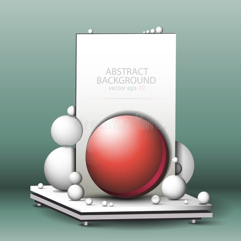 Abstract Geometric 3d Background - Composition, Still Life of White and ...