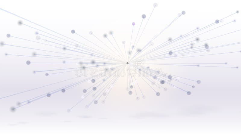 Abstract Geometric 3d Interconnected Structure Technology Background Connected In One Point
