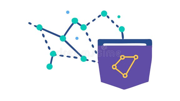 Abstract Geometric Data Points, Network Visualization, Vector Design ...