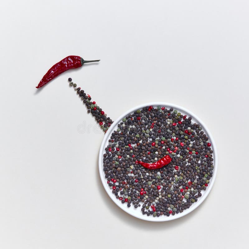 Abstract Geometric Decorative Pattern of Species Various Kinds of Peper ...