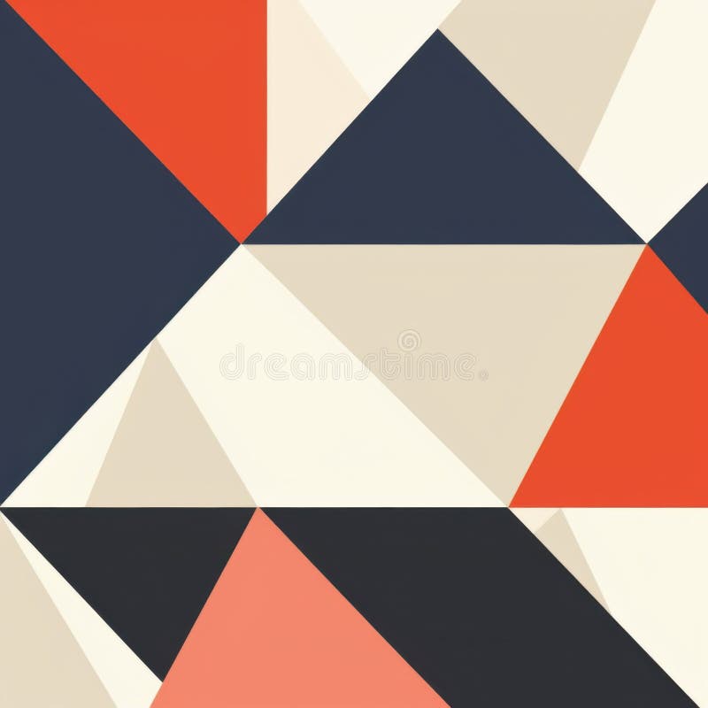 Abstract Geometric Design with Bold Colors Stock Illustration ...