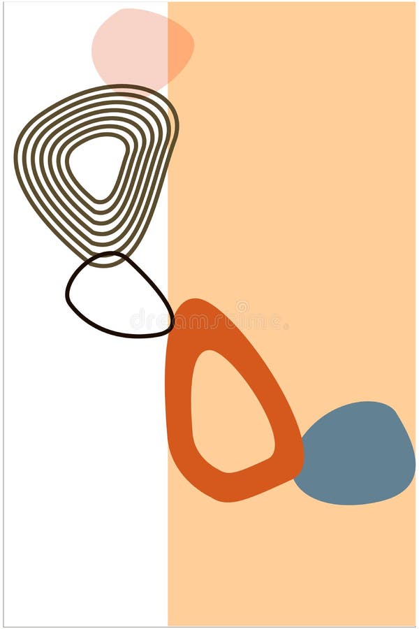 Abstract Geometric Design of Different Shapes Vector Stock Vector ...