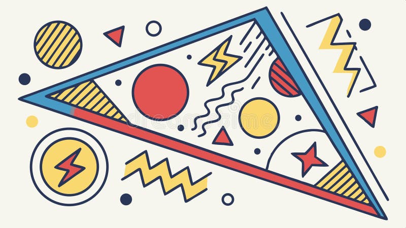 Abstract Geometric Design with Dynamic Shapes and Electrical Symbols ...