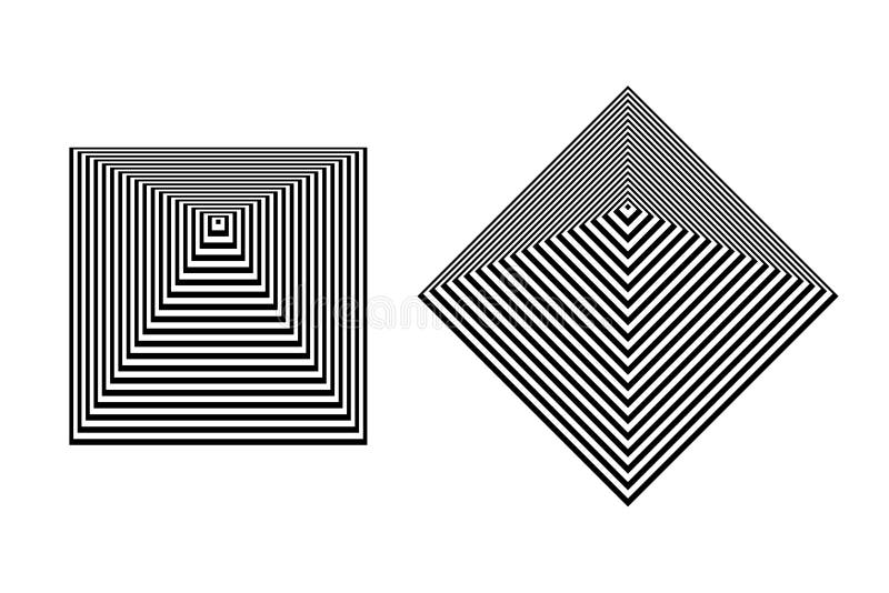 Abstract Geometric Design Elements in Pyramid Shape Stock Vector ...