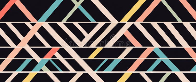 Abstract Geometric Design for Fabric and Clothing. Anime Style Stock ...