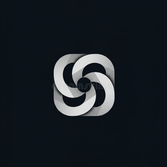 An Abstract, Geometric Design Features a Three-dimensional Twisting ...