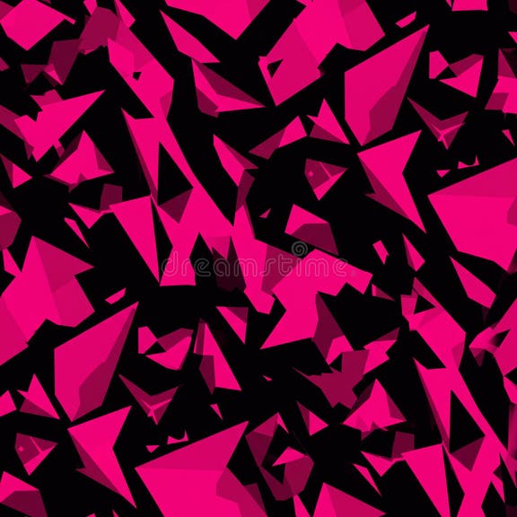 Abstract Geometric Design Featuring a Collection of Sharp, Angular ...