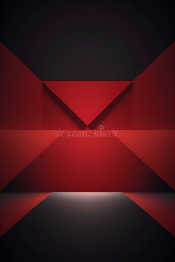 Red Geometric Design Abstract Background Stock Illustration ...