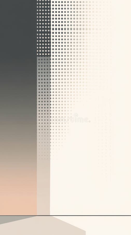 Abstract Geometric Design with Gradient and Dots Creates a Modern ...