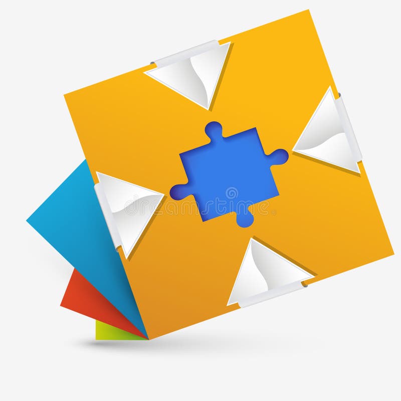 Rectangle Puzzle Pieces Arrow Stock Illustrations – 10 Rectangle Puzzle ...