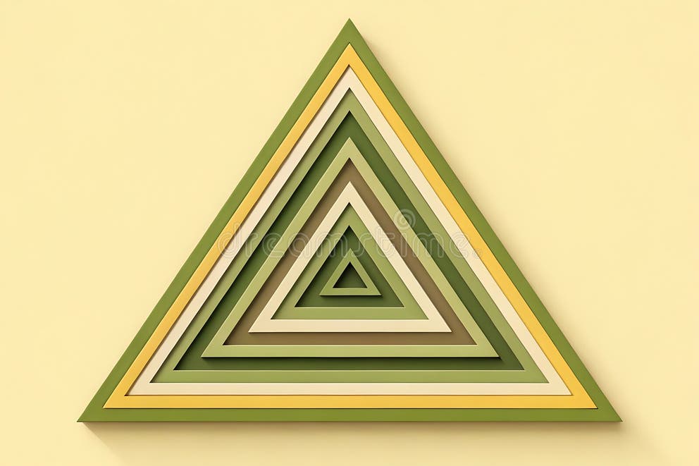 Abstract Geometric Design with Repeating Triangles for Modern Art and ...