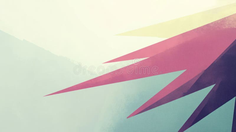 Abstract Geometric Background with Pastel Tones and Sharp Triangles ...