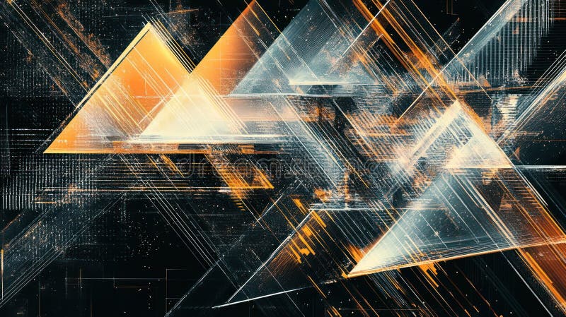 Abstract Geometric Design with Sharp Angles and Vibrant Colors for ...