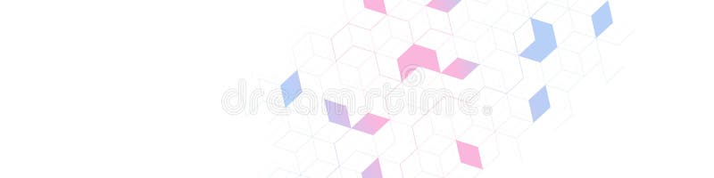 Abstract Geometric Design Template Made of Isometric Volumetric Blocks ...