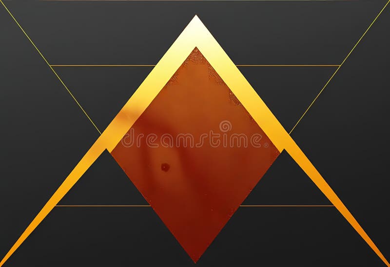 Abstract Geometric Design, with a Textured, Reddish Brown Gradient ...