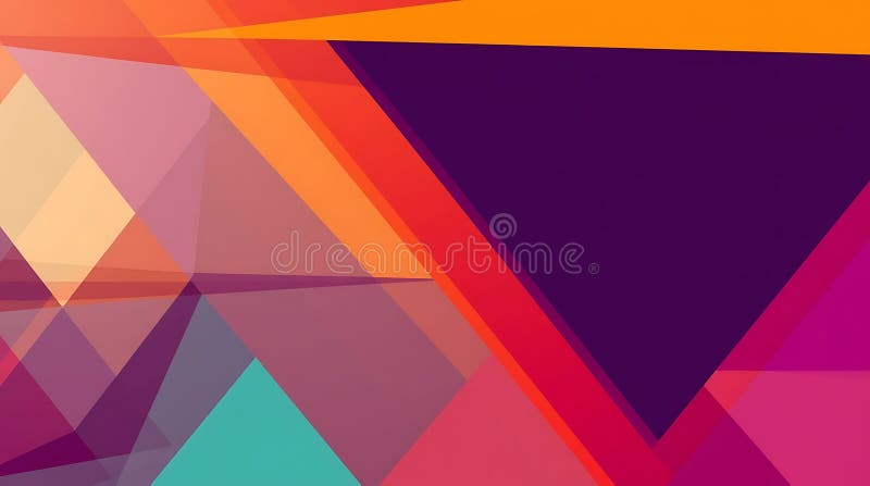 Abstract Geometric Design with Triangle Shapes and Vibrant Color ...