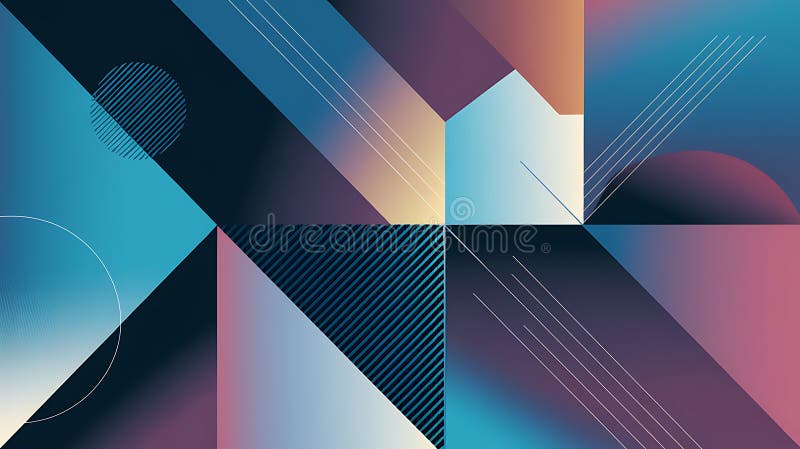 Abstract Geometric Design with Vibrant Colors and Dynamic Diagonal ...