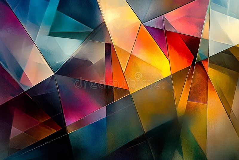 Abstract Geometric Desktop Wallpaper Design Stock Illustration ...