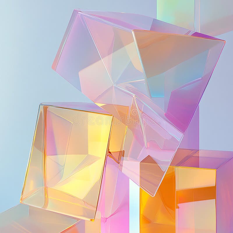 Abstract Geometric Desktop Wallpaper Design Stock Illustration ...