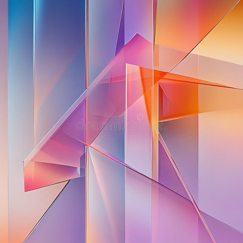 Abstract Geometric Desktop Wallpaper Design Stock Illustration ...