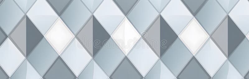 Abstract Geometric Diamond Pattern in Blue and Grey Stock Illustration ...