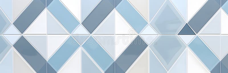 Abstract Geometric Diamond Tile Pattern in Blue and Grey Stock ...