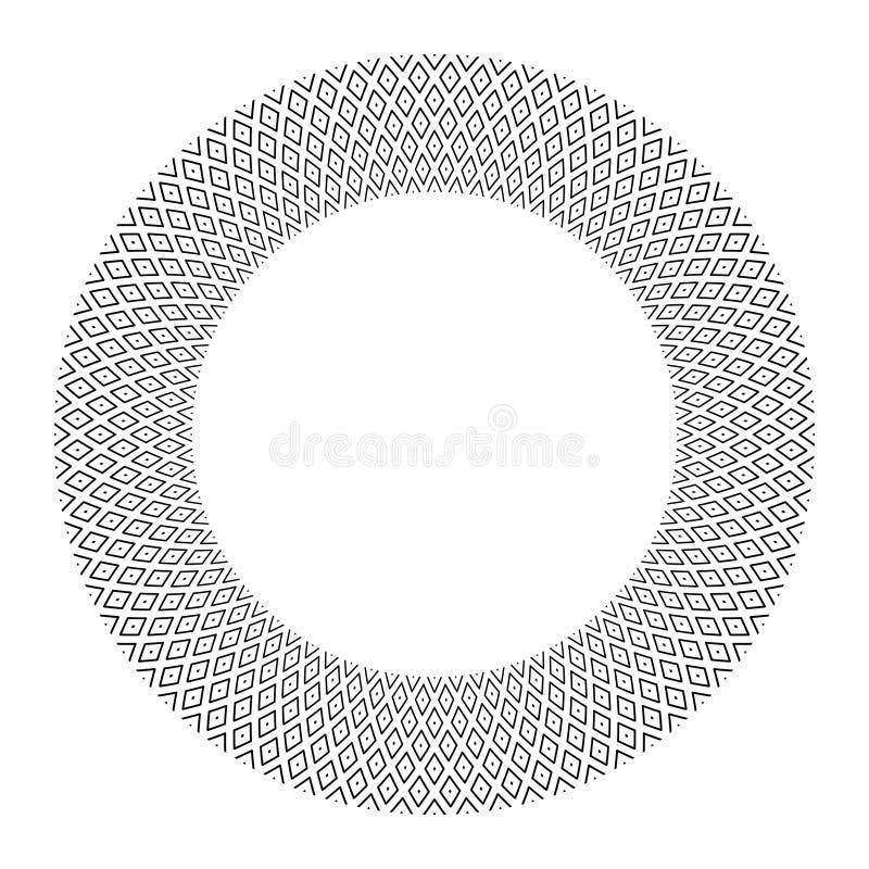 Abstract Geometric Diamonds and Dots Circle Pattern for Decorative ...