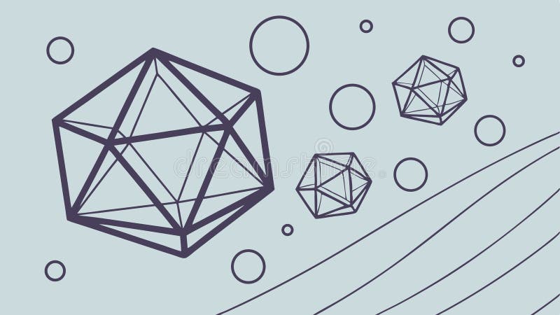 Abstract Geometric Dice, Gaming and Chance, Randomness, Vector Design ...