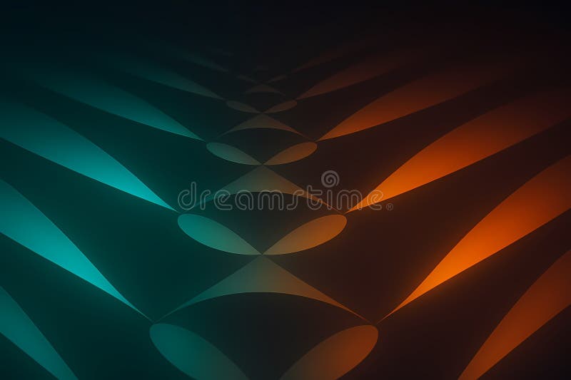 Geometric Art of Abstract Technologic Gradient Oscillating Lights Stock ...