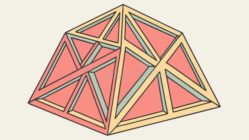 Abstract Geometric Dome, Modern Architecture Design Vector, Vector ...