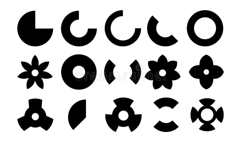 Abstract Geometric Doodles and Shapes. Simple Forms and Basic Geometry ...