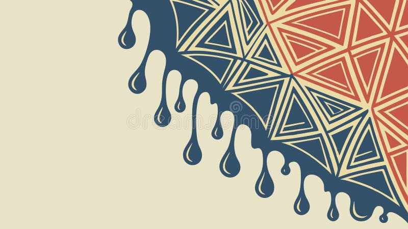 Abstract Geometric Dropping Pattern, Vector Design Generative AI Stock ...