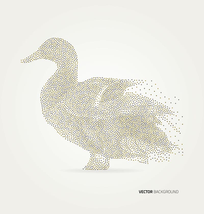 Abstract Geometric Duck Vector Illustration Stock Vector - Illustration ...