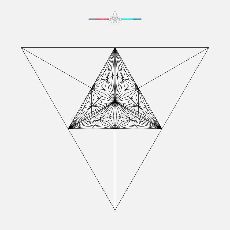 Geometric Element, Intertwined Design Stock Vector - Illustration of ...