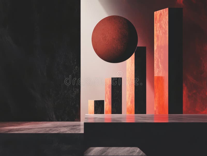 Abstract Geometric Elementalism Stock Illustration - Illustration of ...