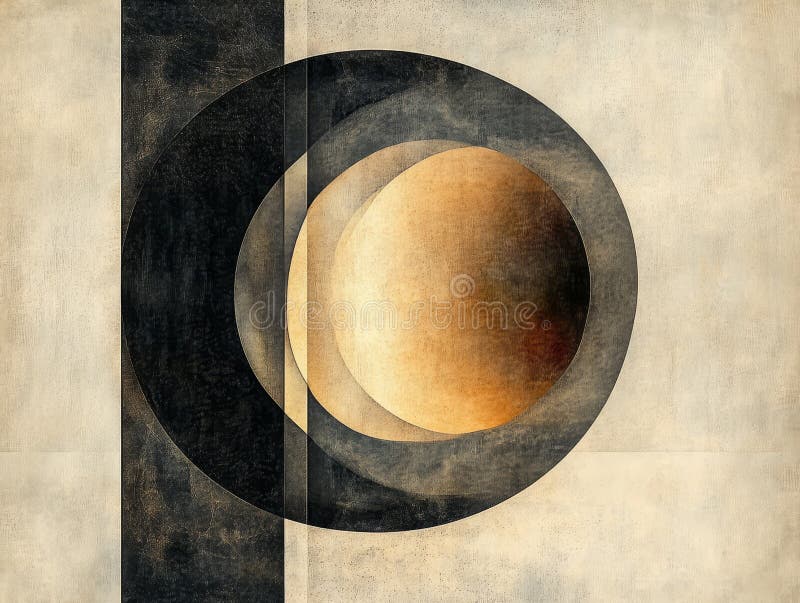 Abstract Geometric Elementalism Stock Illustration - Illustration of ...