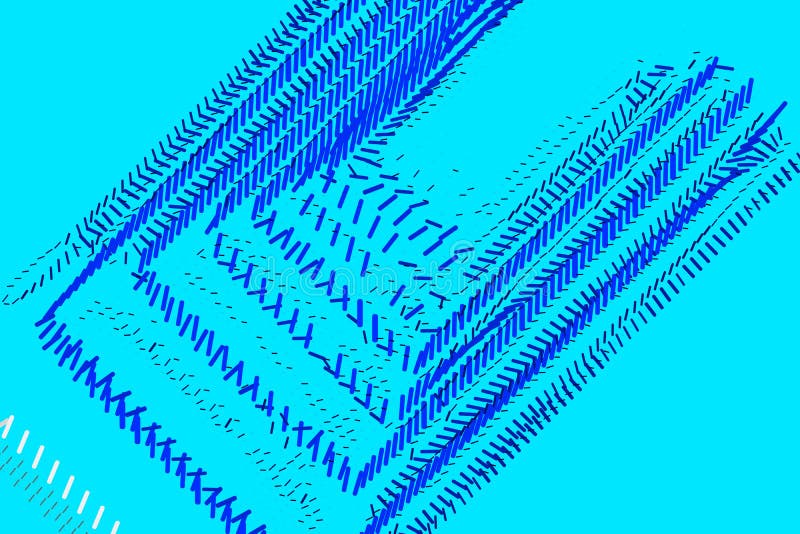 Abstract Geometric Elements in Blue Tones. Vector Illustration Stock ...