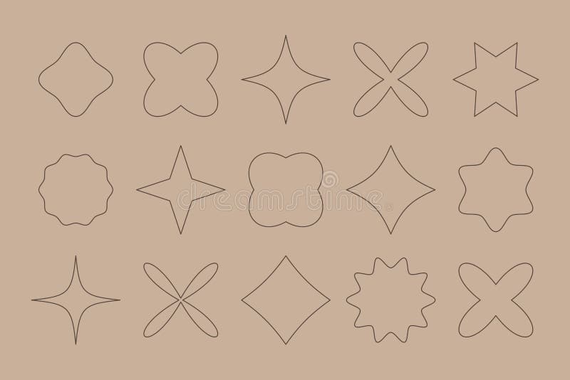 Monoline Shapes Stock Illustrations – 162 Monoline Shapes Stock ...