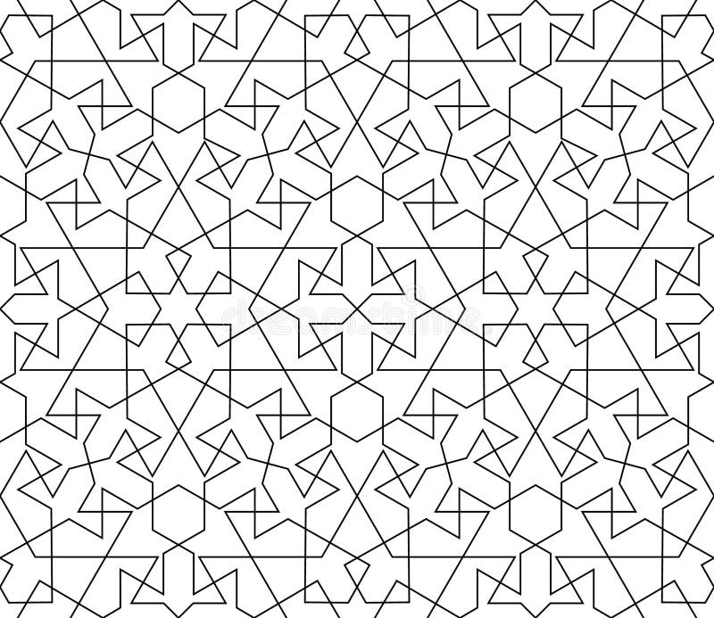 Endless Complex Pattern stock vector. Illustration of line - 181096063