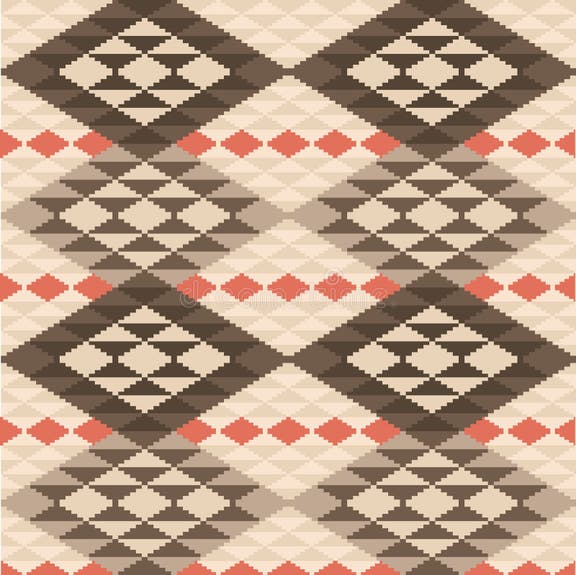 Abstract Geometric Ethnic Rug Pattern Stock Vector - Illustration of ...